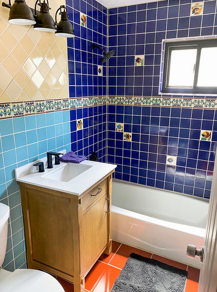 Talavera Ceramic Animal Tile: Turquoise Fish – CASA TILE®