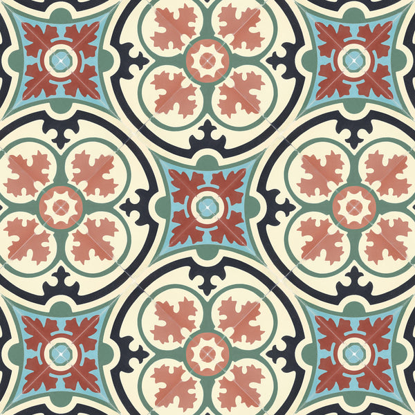 8x8 Barcelona 4 - Barcelona Cement Decorative Floor Tile – CASA TILE®